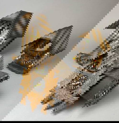 4 Empty Cuckoo Clock Cases