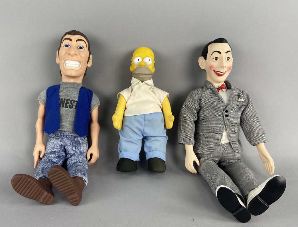 Ernest, Homer Simpson, & Peewee Herman Dolls