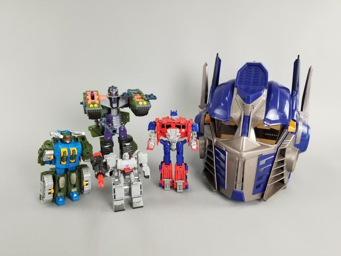 Transformers Helmet & Action Figures