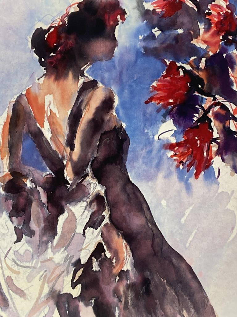 Nitza Flantz Serigraph Evening Dreams Signed Auction