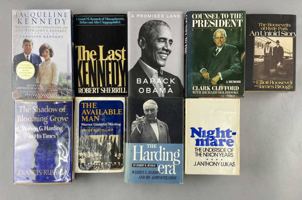 Presidential Books Harding Kennedy Roosevelt Auction