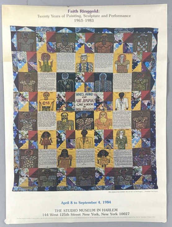 Faith Ringgold 1984 Exhibition Poster Auction