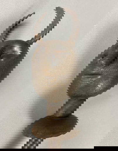 Indo Persian Devil's Head Ceremonial Mace