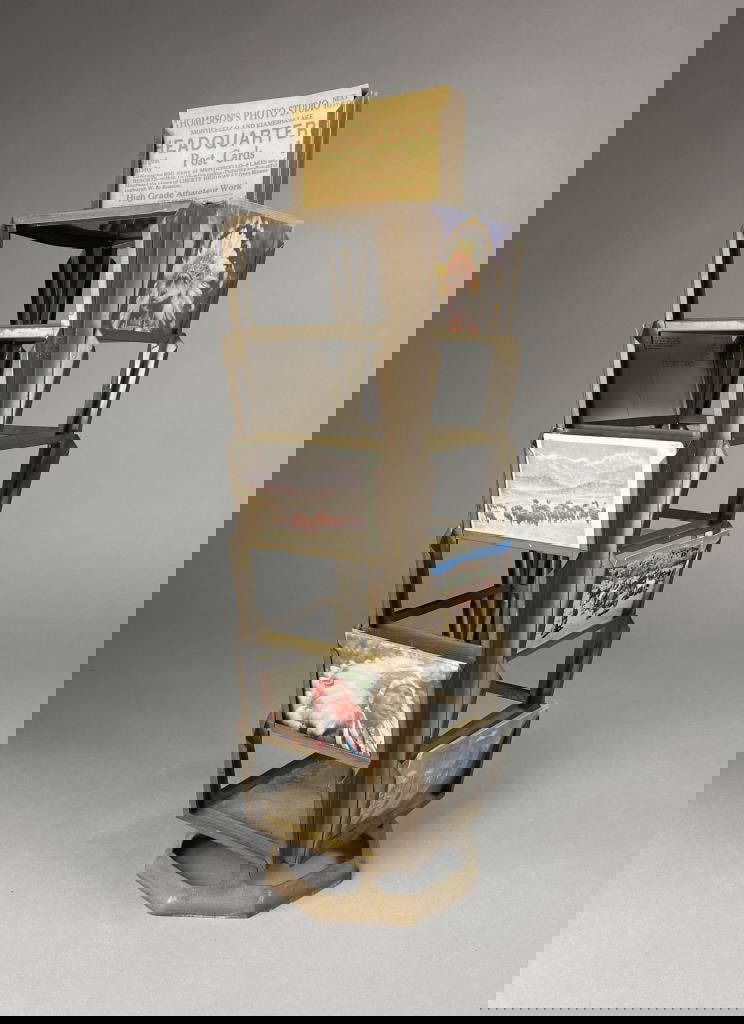 Art Deco Rotating Postcard Display Rack Auction