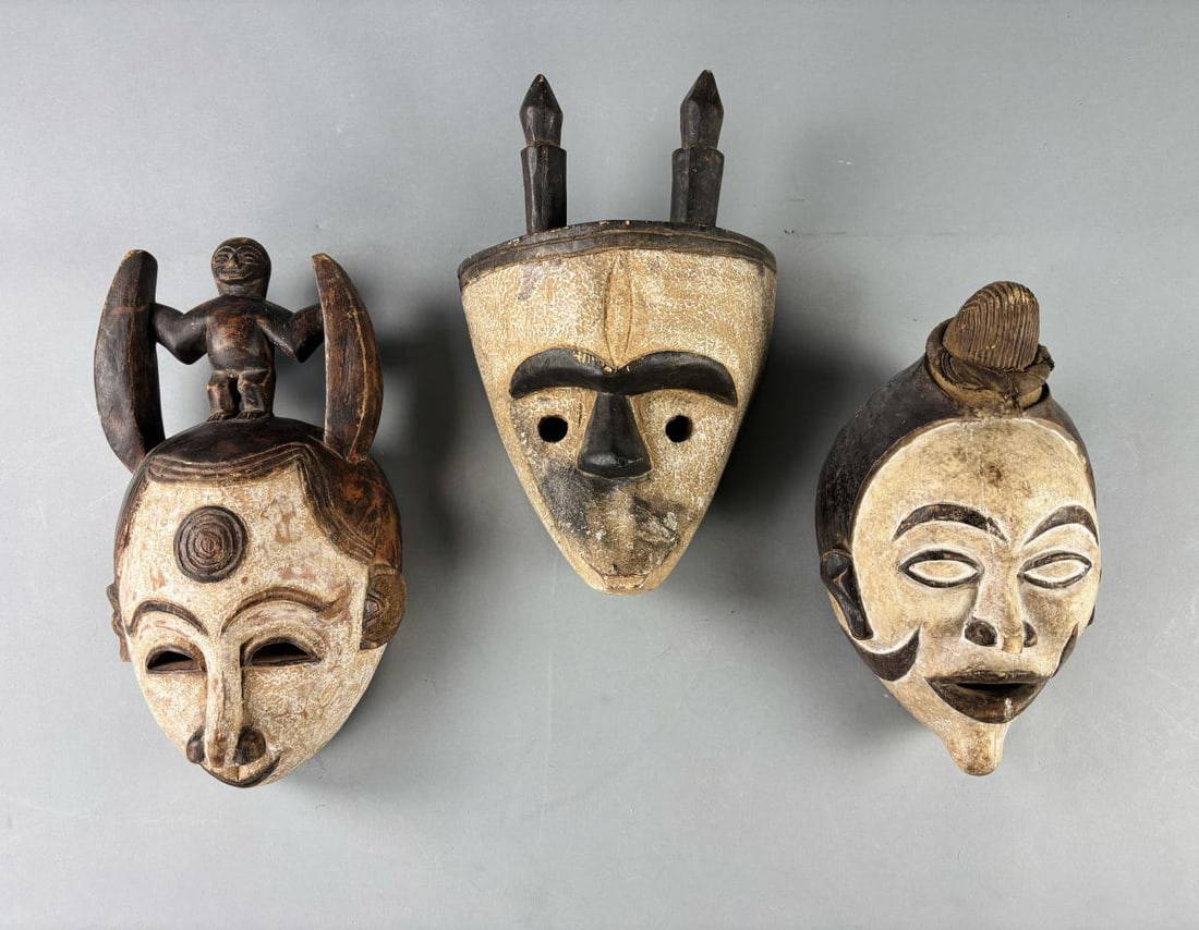 Three West African Masks Auction