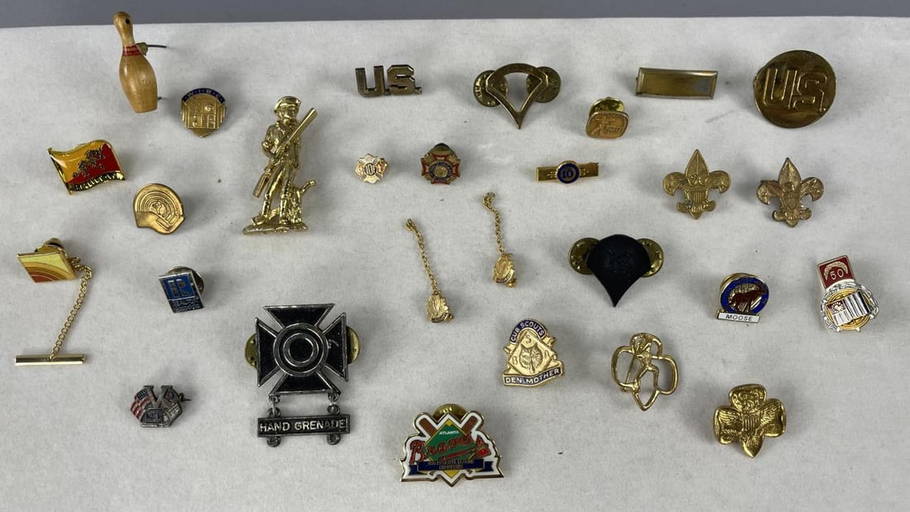 Military, Boy & Girl Scouts, Promotional Pins