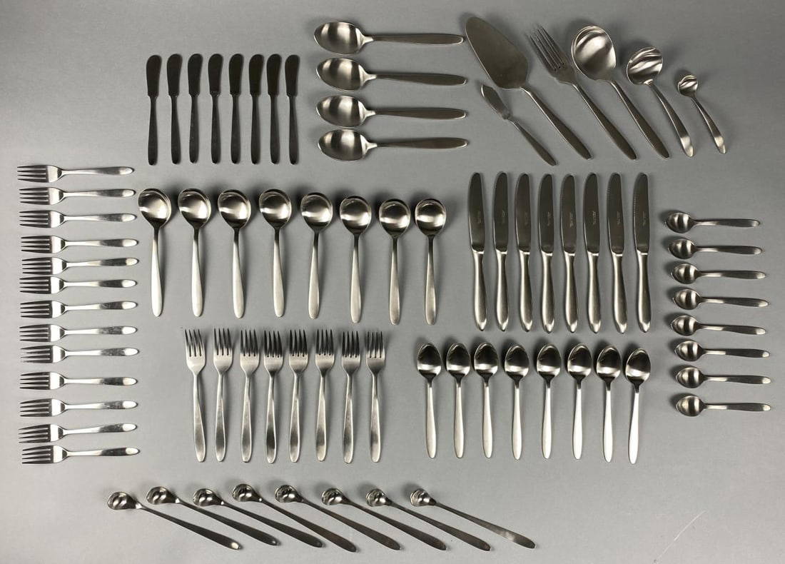 Midcentury Modern "swords" Japan Flatware Set Auction