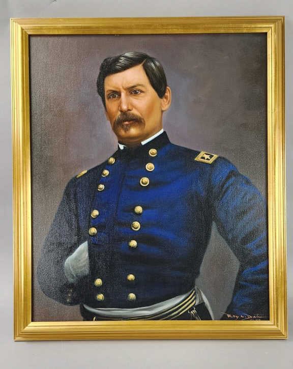 Original Oil Painting Of General George Mcclellan