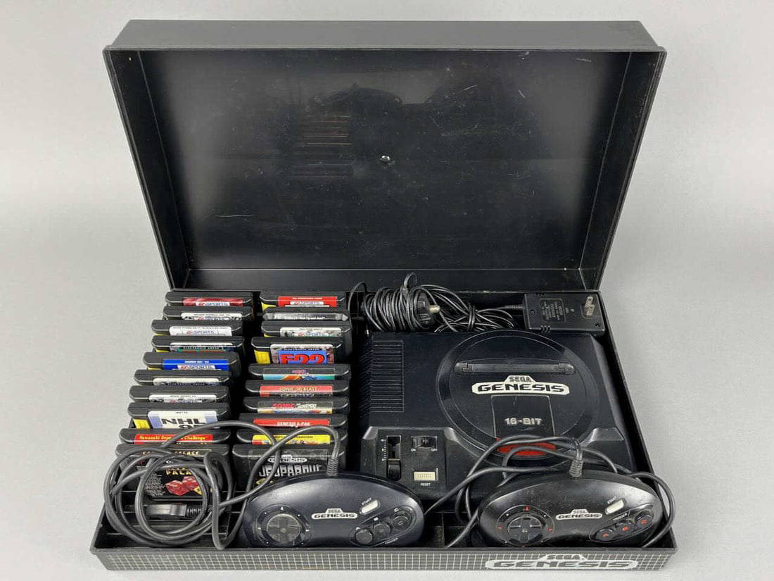 Sega Genesis 16-bit Game System With 20 Games Auction