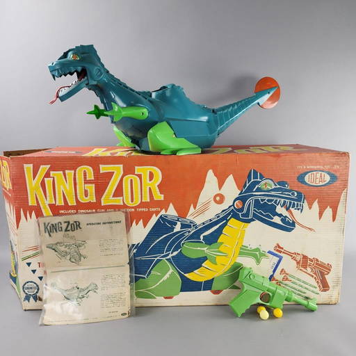 Ideal King Zor Dinosaur With Box