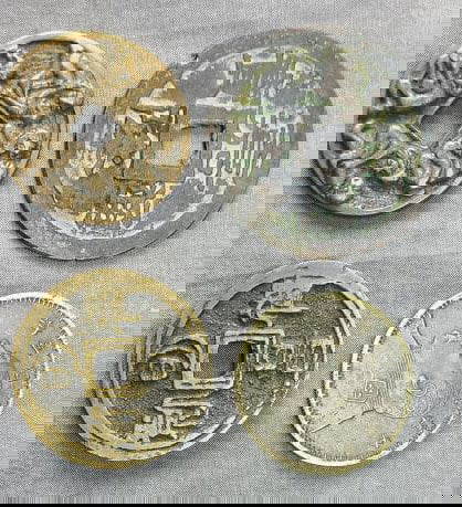 4 Pcs. China Tokens & Medals, Bronze & Brass