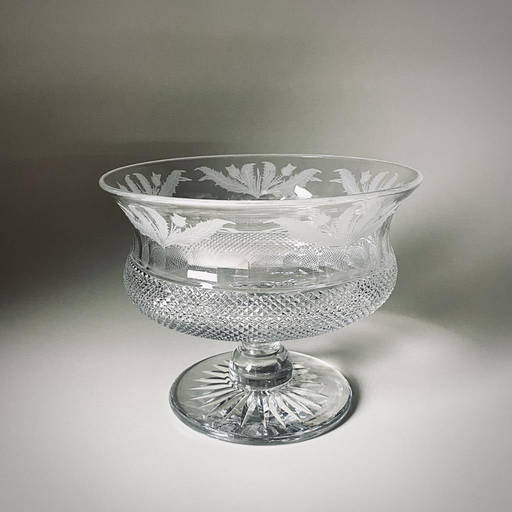 Edinburgh Crystal Thistle Compote