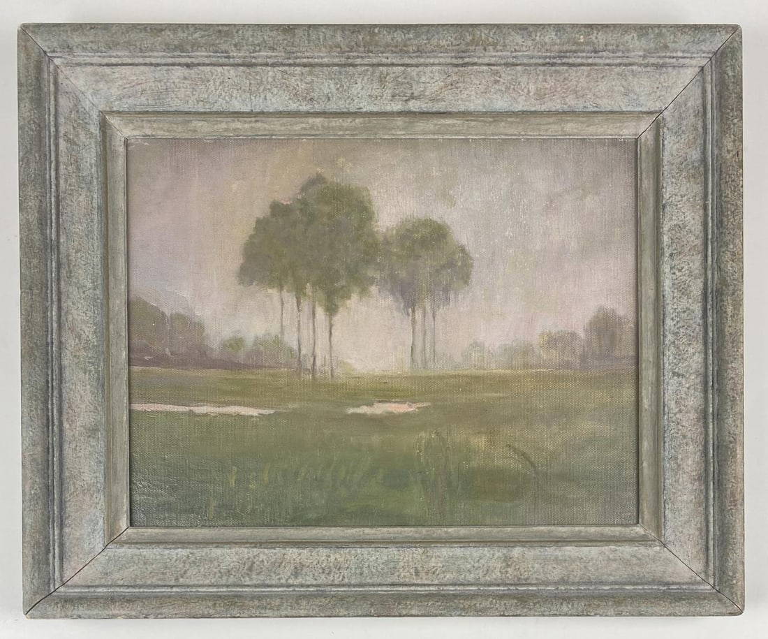 Charles Schell Corson (american, 1882-1921) Oil Auction