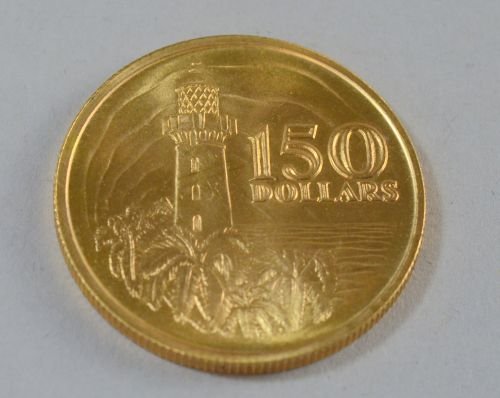 SIngapore 150 dollar gold coin for the 150th