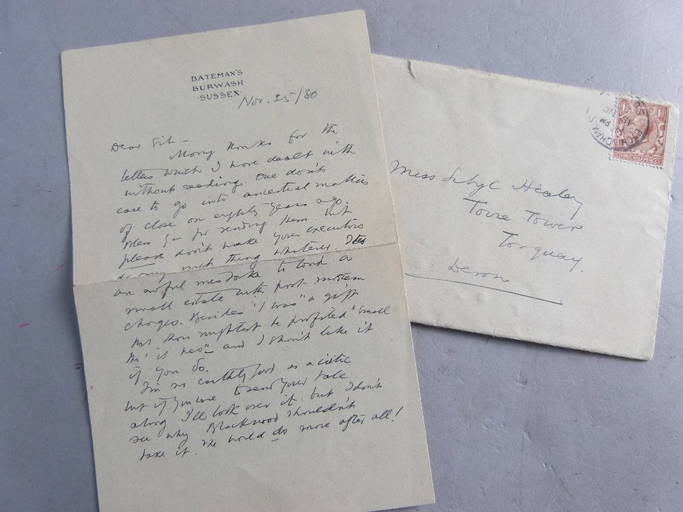Rudyard Kipling: signed handwritten letter to Sybil - Jun 26, 2014 ...