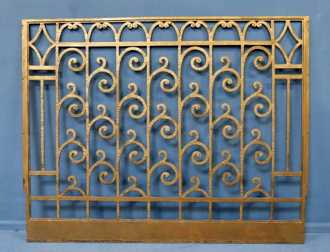 Cinema A Pair Of Hand Beaten Metal Radiator Grills