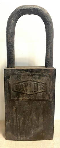 Vintage Hardware Store Display Of A Lock