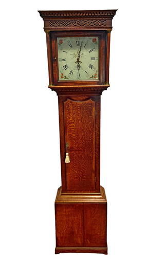 Rob Bates Atherstone Antique English Oak Grandfather Clock
