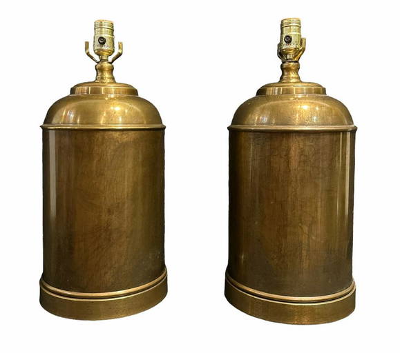 Pair Brass Tobacco Humidor Lamps (#0342) on Jan 15, 2023 | Rivich ...