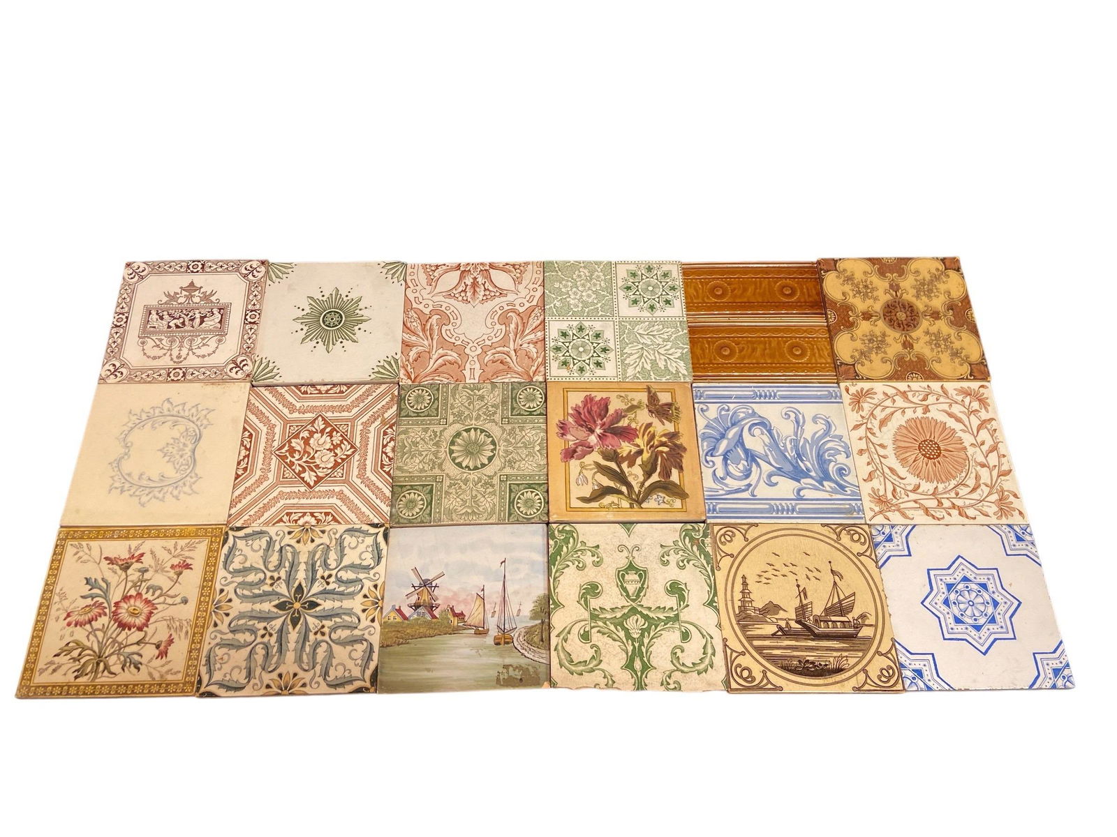 Collection Handpainted Decorative European Tiles
