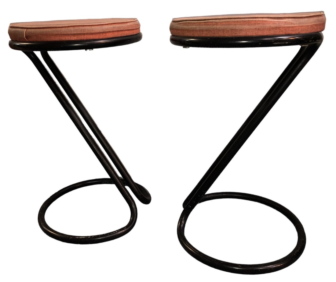 Pair Art Deco "z" Stools Auction