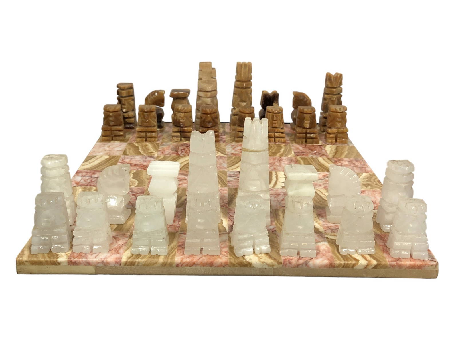 Quartz And Natural Stone Chess Set Auction