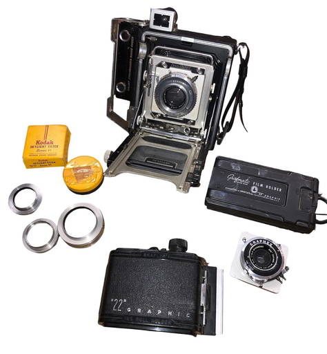 Vintage Graflex "23" Graphic Camera & Accessories