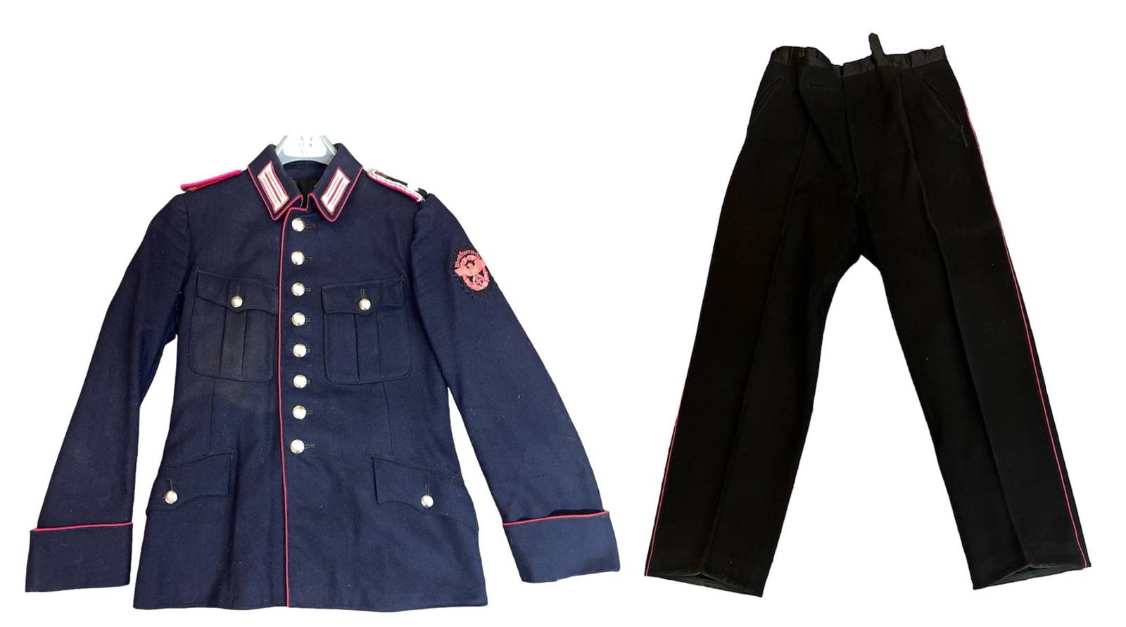 Wwii Third Reich Nazi Factory Fire Police Uniform Auction