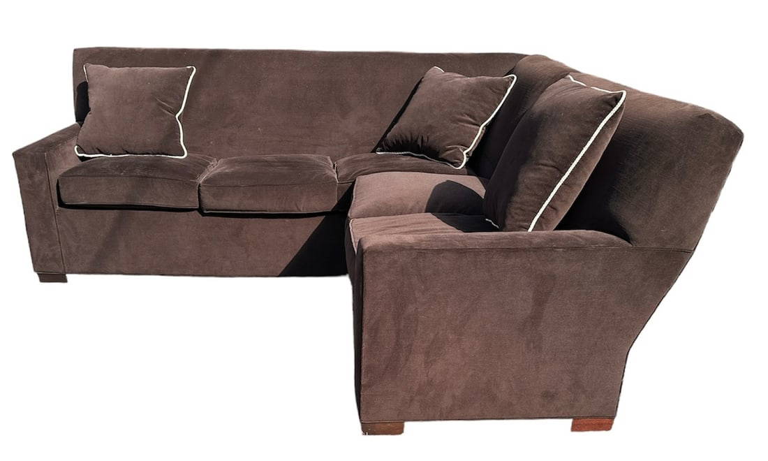 Modern Style Sectional Sofa W/ Matador Back Auction