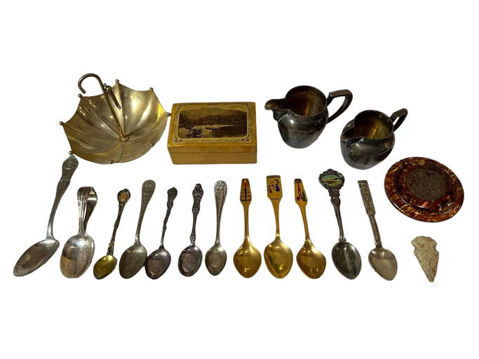 Collection Danish Spoons, Silver Pitchers, Hattie Carnegie