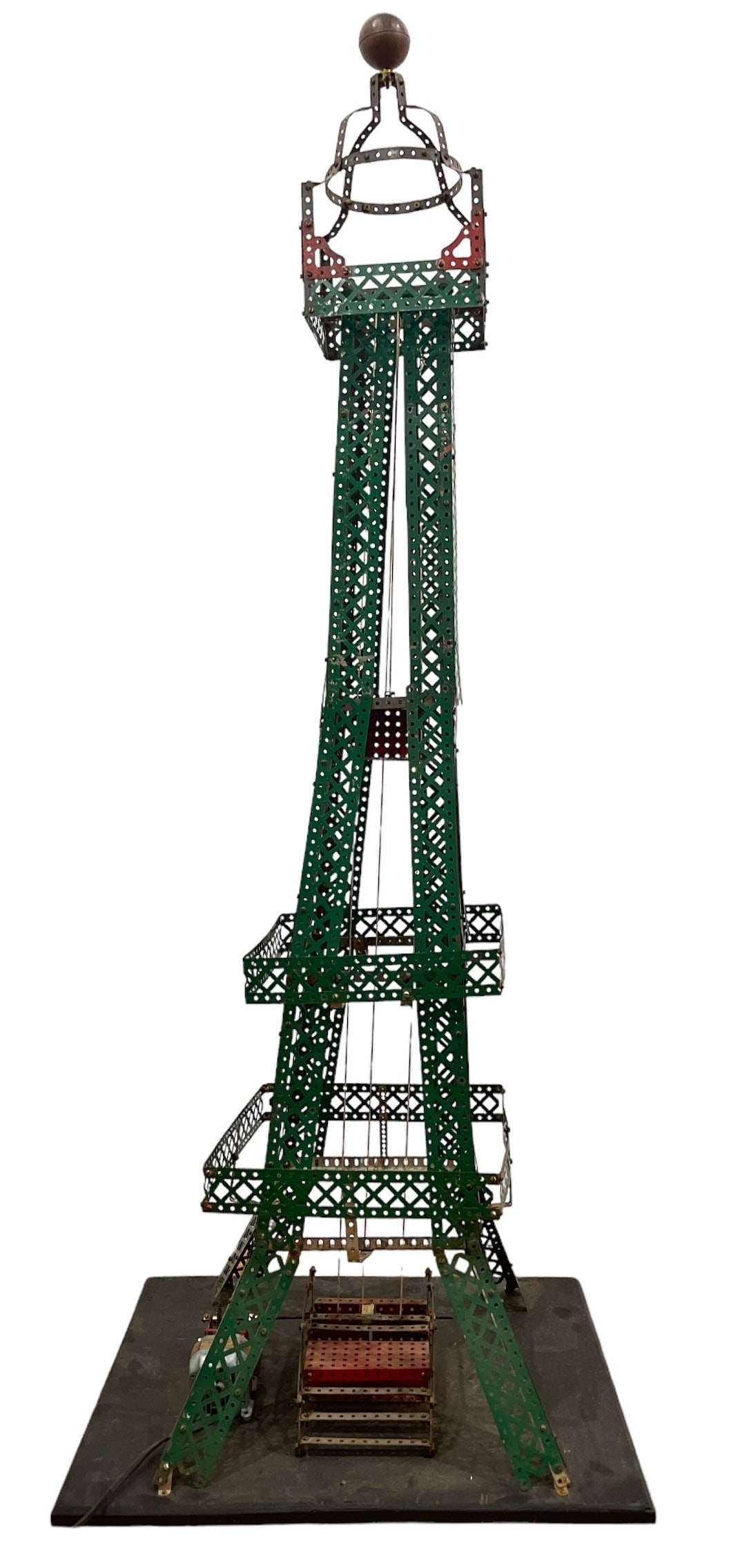Early 20th C. Store Display Eiffel Tower Erector Set, Marshall Fields? Auction