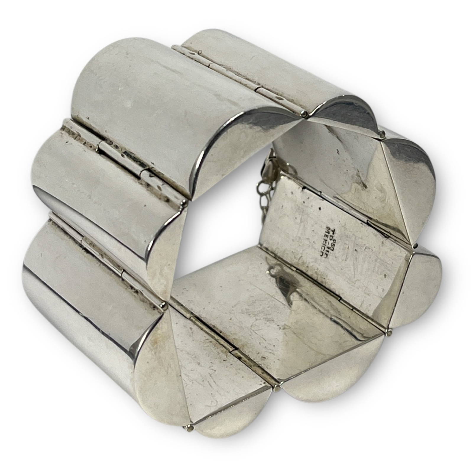 A 950 Mexican Silver Modernist Bracelet By Pedro Iglesias Auction