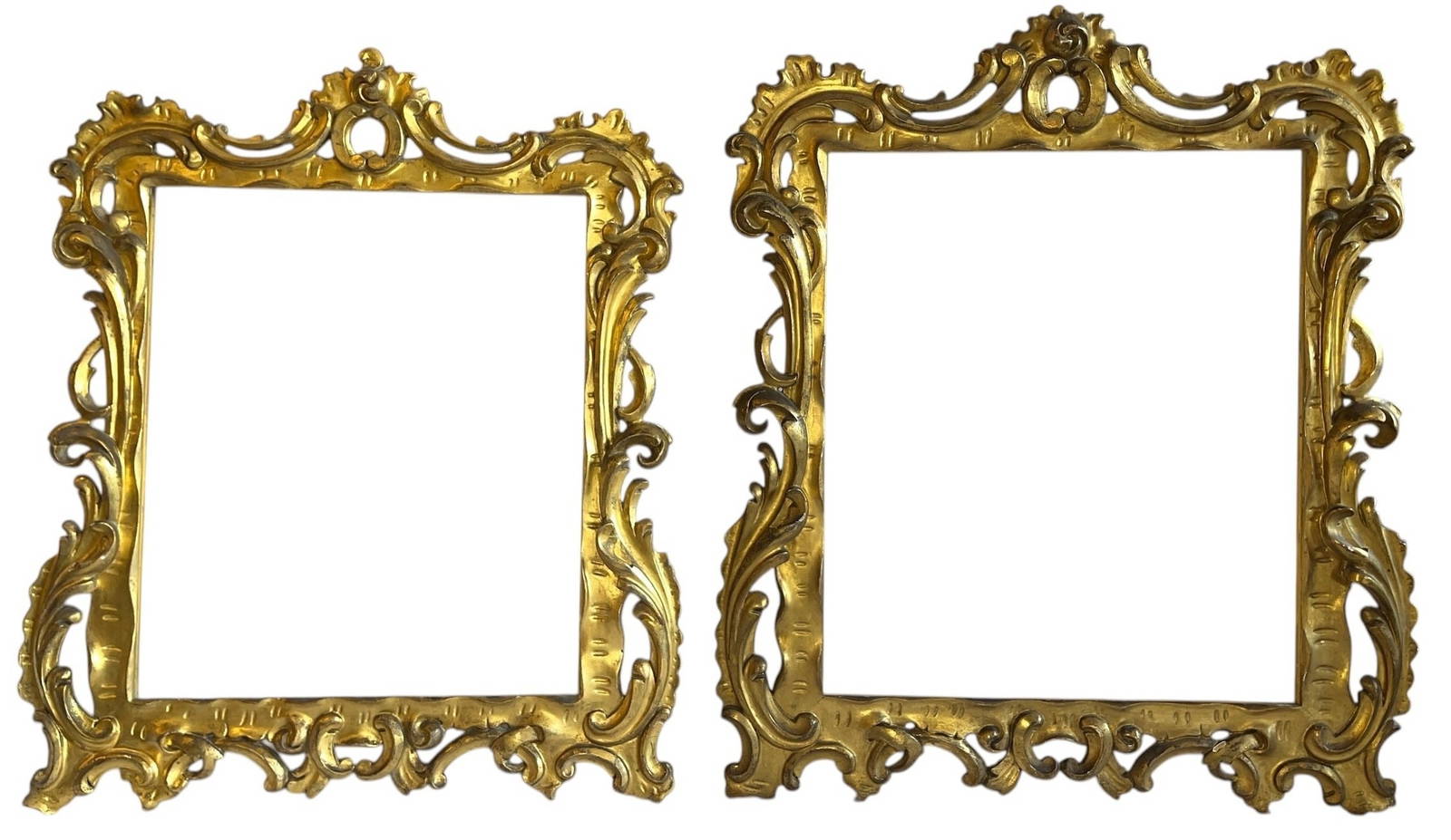 Two Ornate Gold Gilt Frames Auction