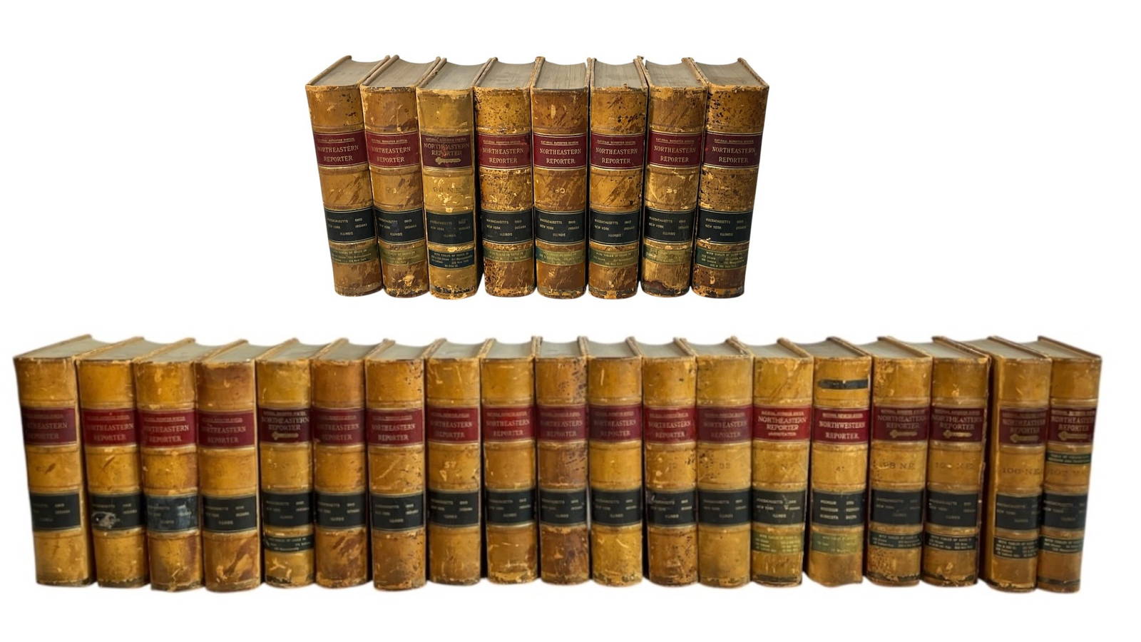A Large Collection Of Leather Bound Northeastern Reporter Books Auction