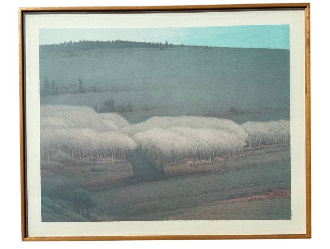 Large Russell Chatham "boulder Valley Fall" Lithograph Auction