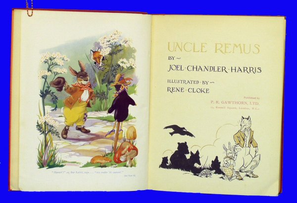 Black Americana Uncle Remus Children's Book