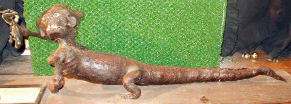 Gator Gal Mixed Media Sideshow Gaff