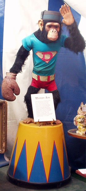 Circus Monkey Automaton 3 Motions Working