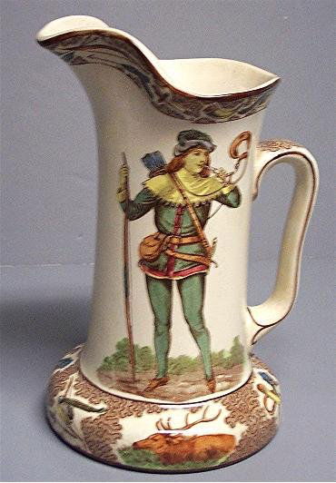 Buffalo Pottery Robin Hood Polychrome Jug