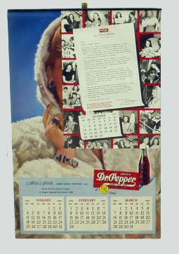 Dr. Pepper 1948 Calendar Miss North