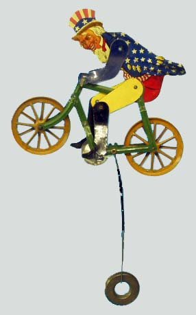 Uncle Sam Tin Gravity Toy