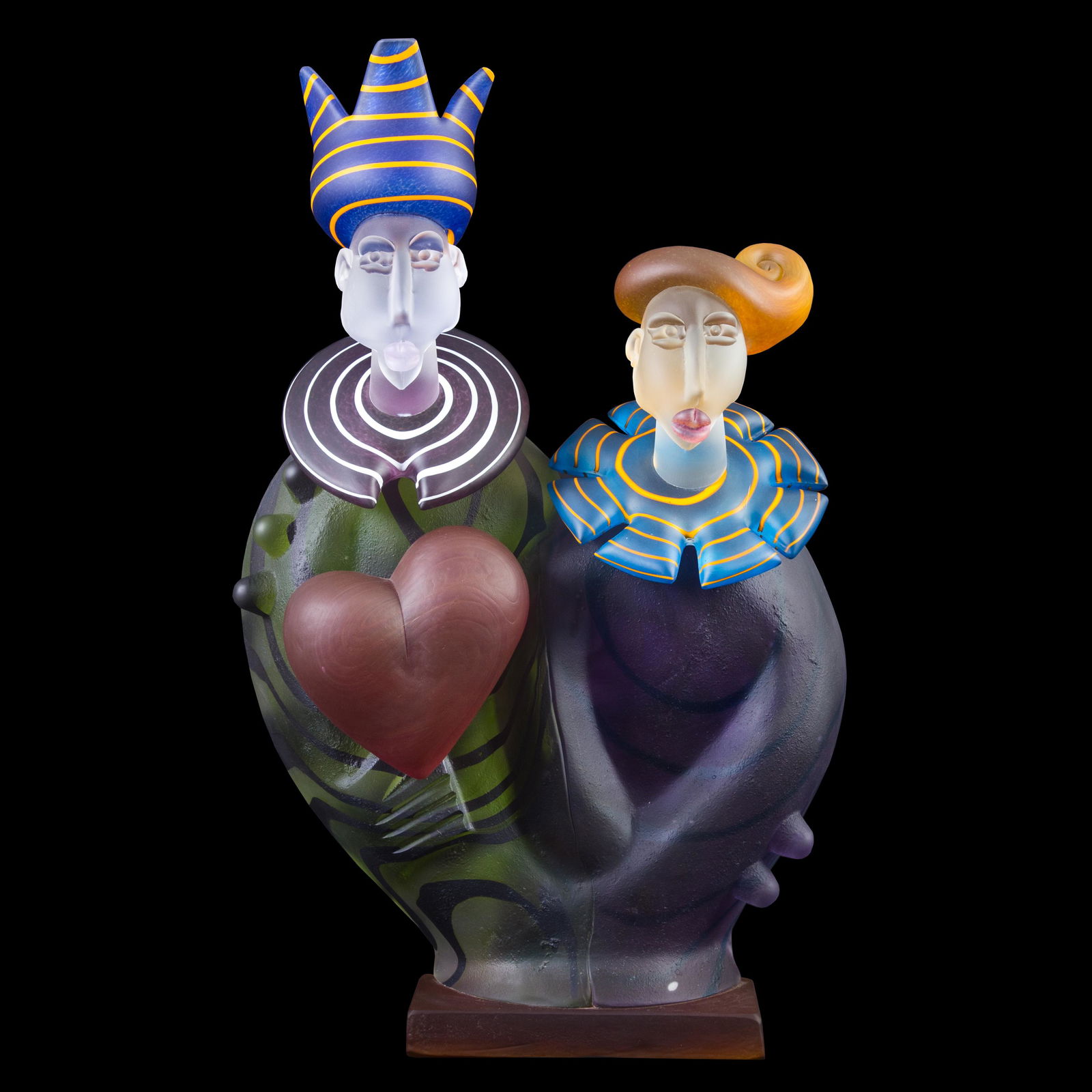 BOROWSKI GLASS SCULPTURE "KING & QUEEN" - Dec 15, 2019 | Richard Opfer ...