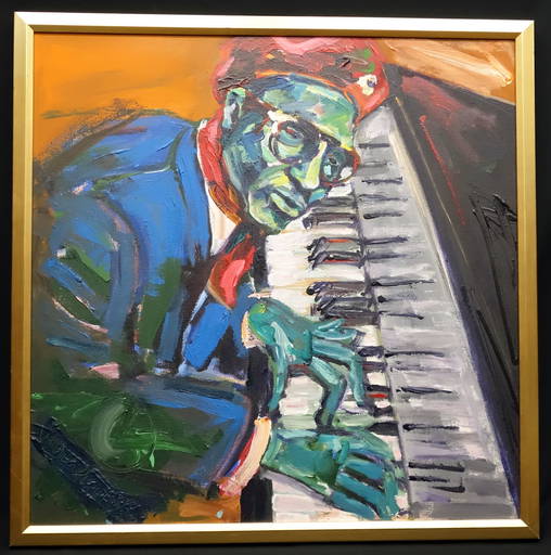 Verna Hart Jazz Pianist Painting