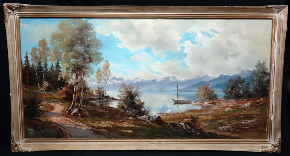 E. Embler Landscape Painting