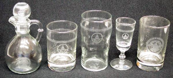 (24) Pcs. B&o Railroad Glassware