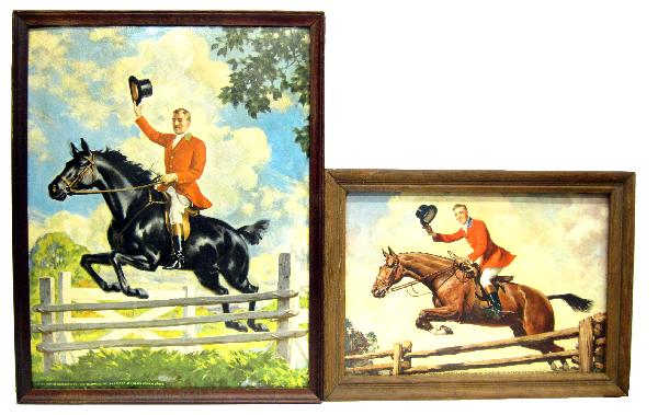 (2) Hunter Rye Whiskey Signs