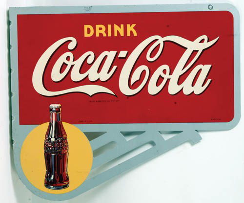 1940's Coca Cola Flange Sign
