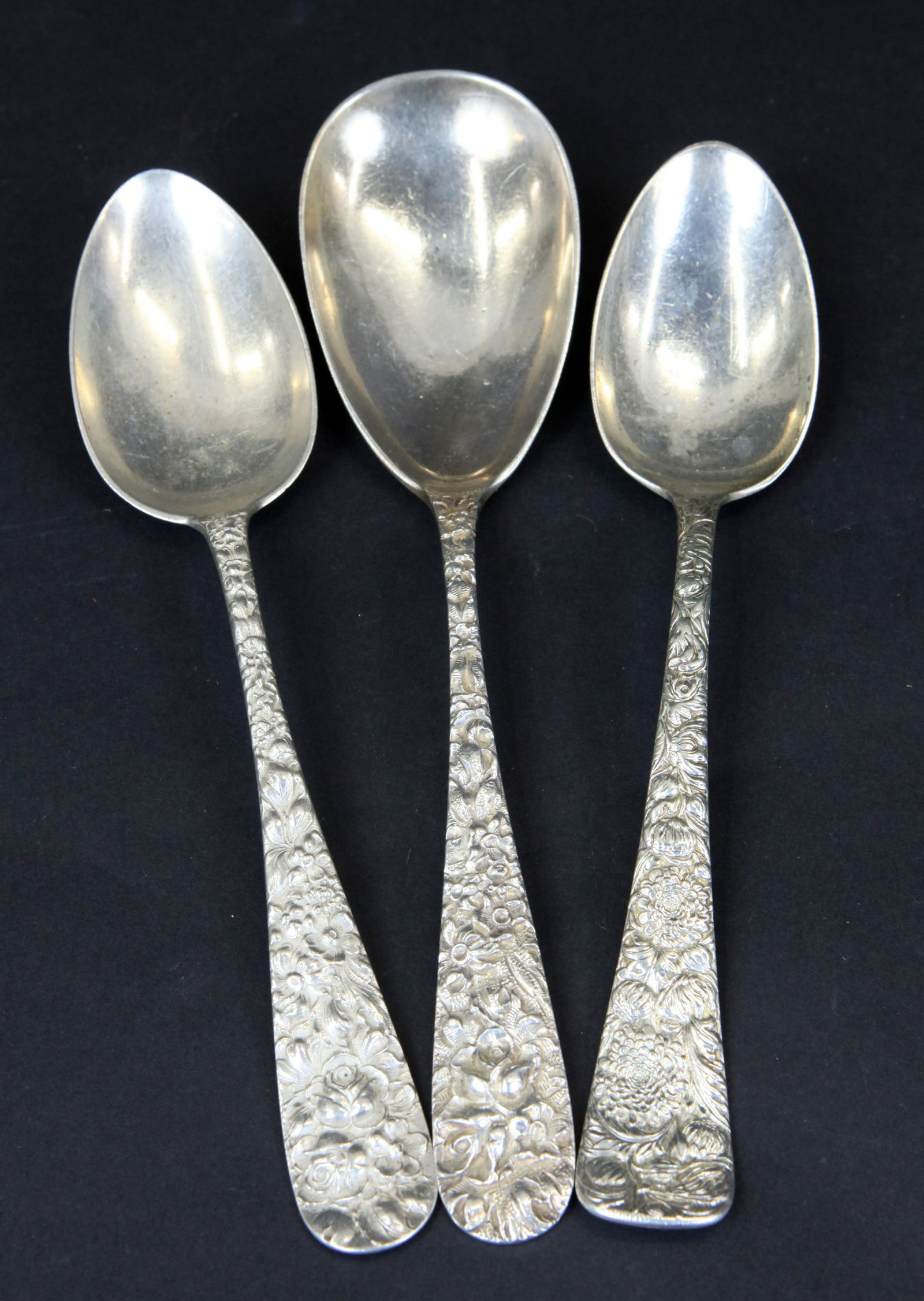 (3) STERLING REPOUSSE SERVING SPOONS - Sep 22, 2022 | Richard Opfer ...