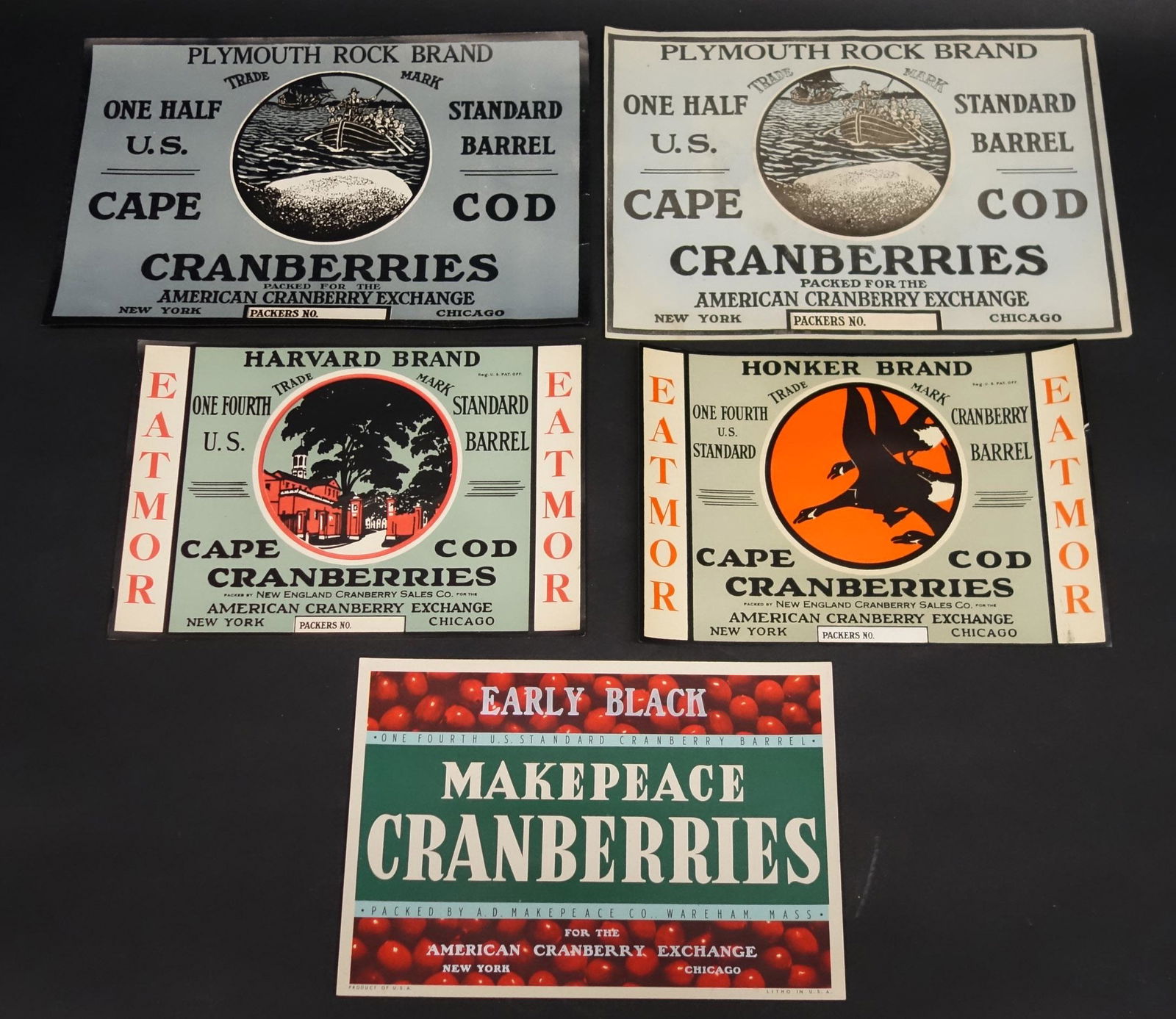 Vintage Cranberry Fruit Labels (5)