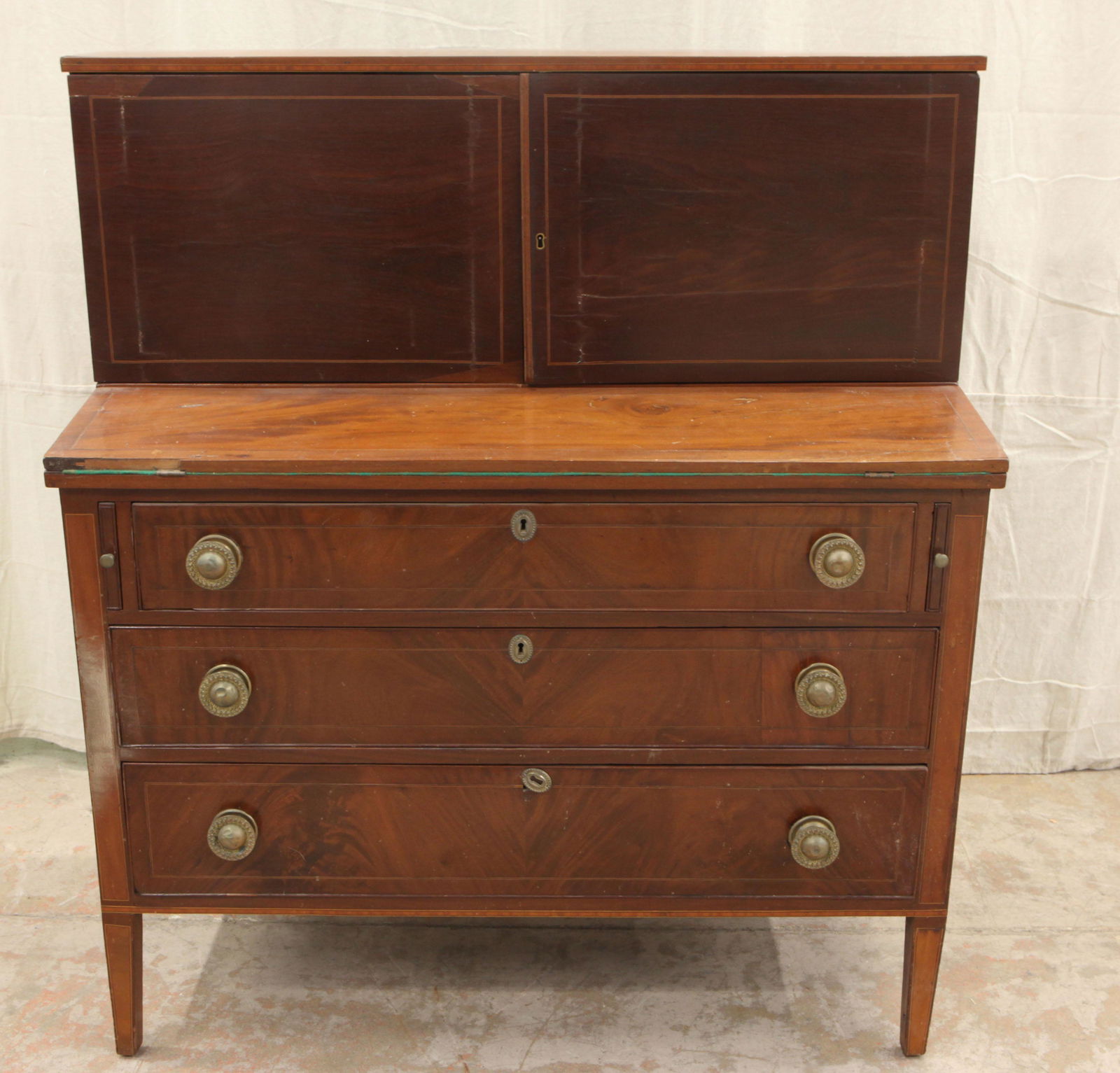 HEPPLEWHITE DESK (2) PIECE - Mar 30, 2023 | Richard Opfer Auctioneering ...